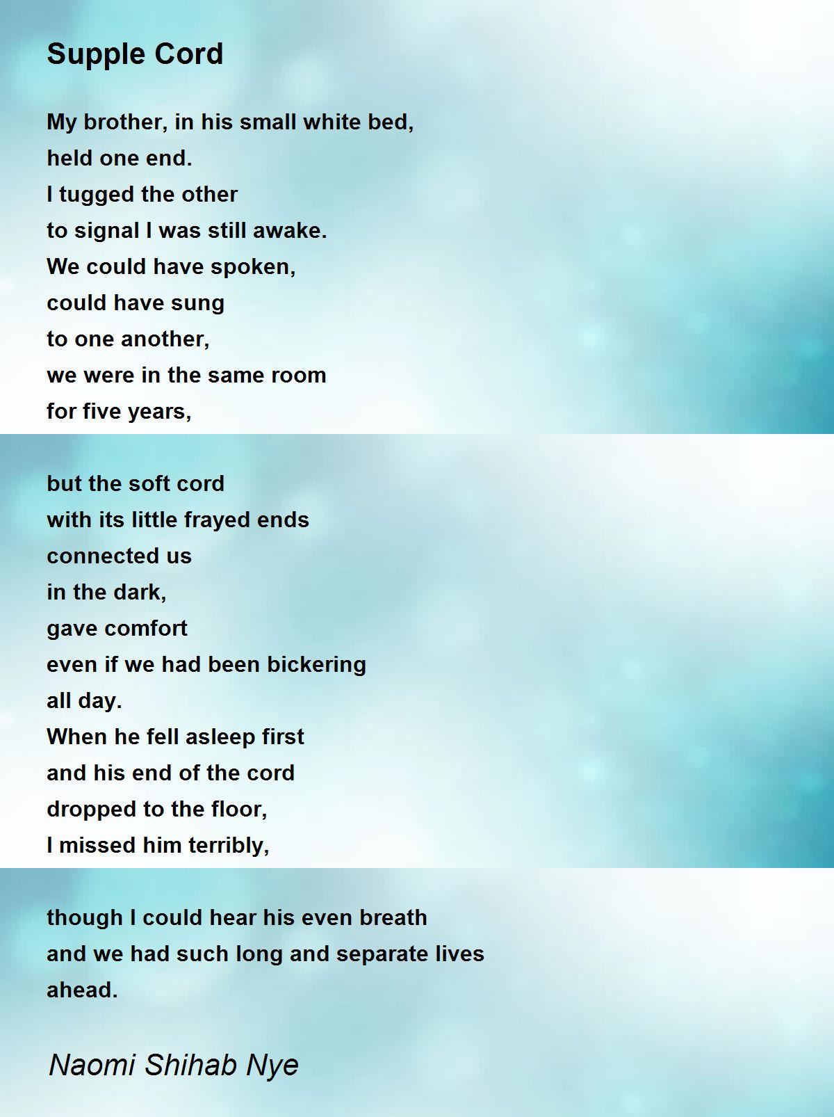 Shihab Nye Poems at Kenneth Burton blog