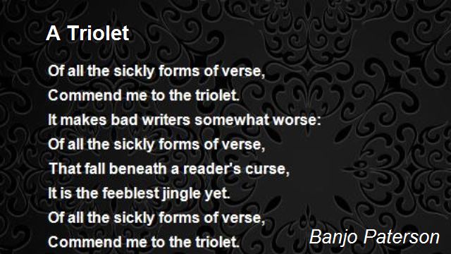 Triolet - Triolet Poem by Douglas Scotney