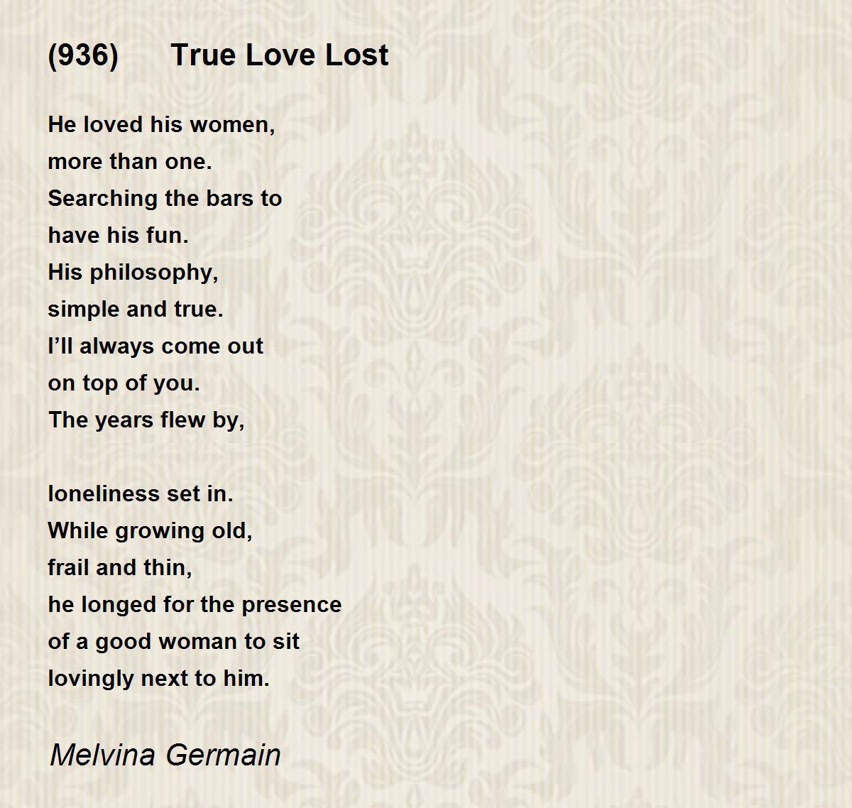 Most Famous Lost Love Poems