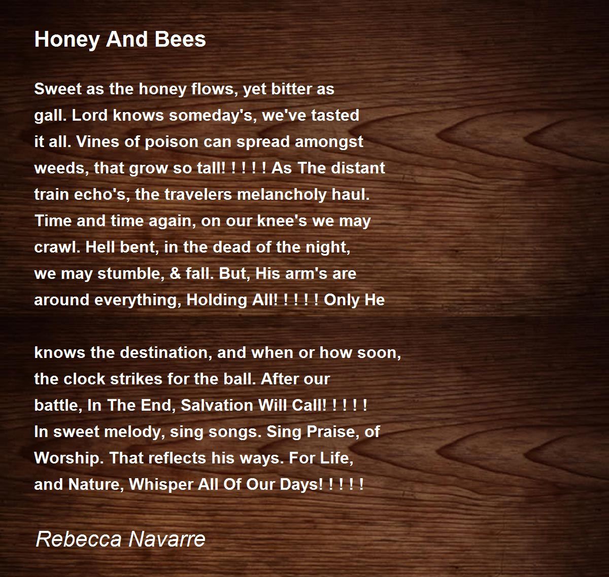 Honey Bee Poems Quotes