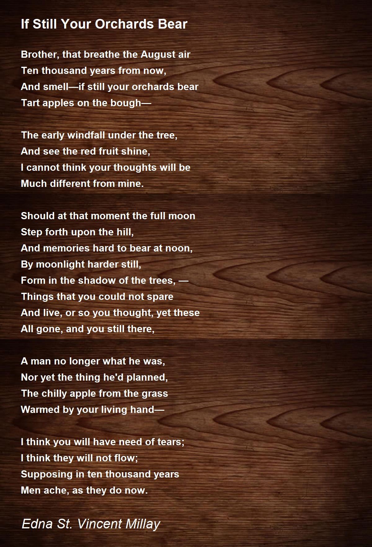 First Fig Poem By Edna St Vincent Millay Poem Hunter