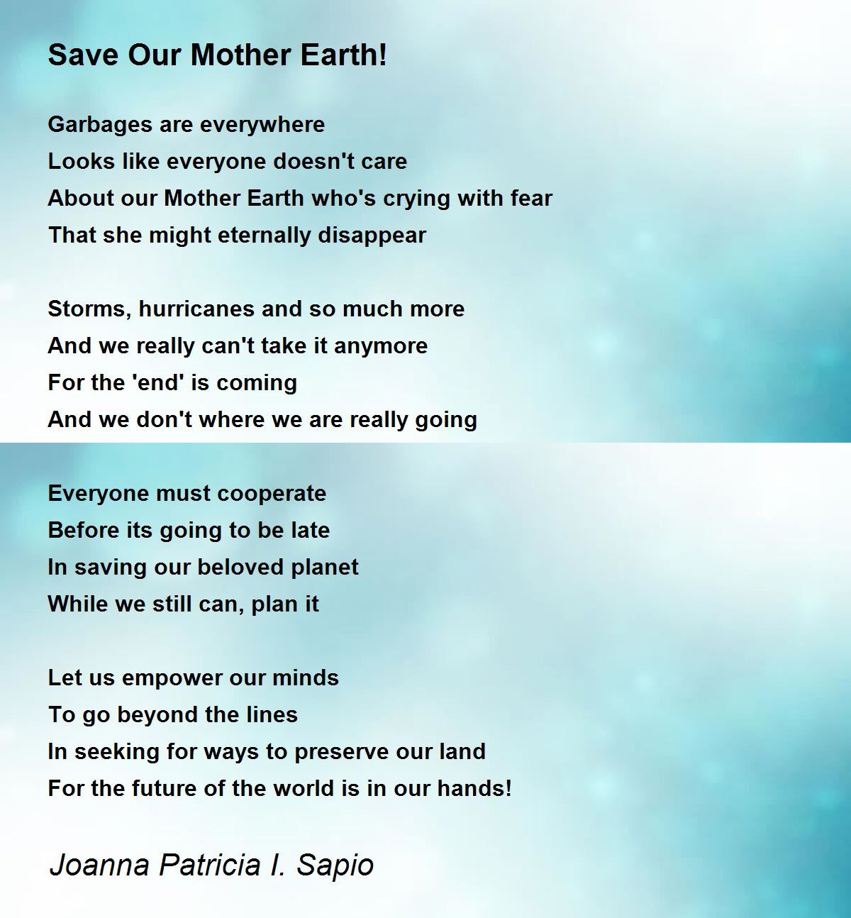 Poem On Save Mother Earth In Hindi - The Earth Images Revimage.Org