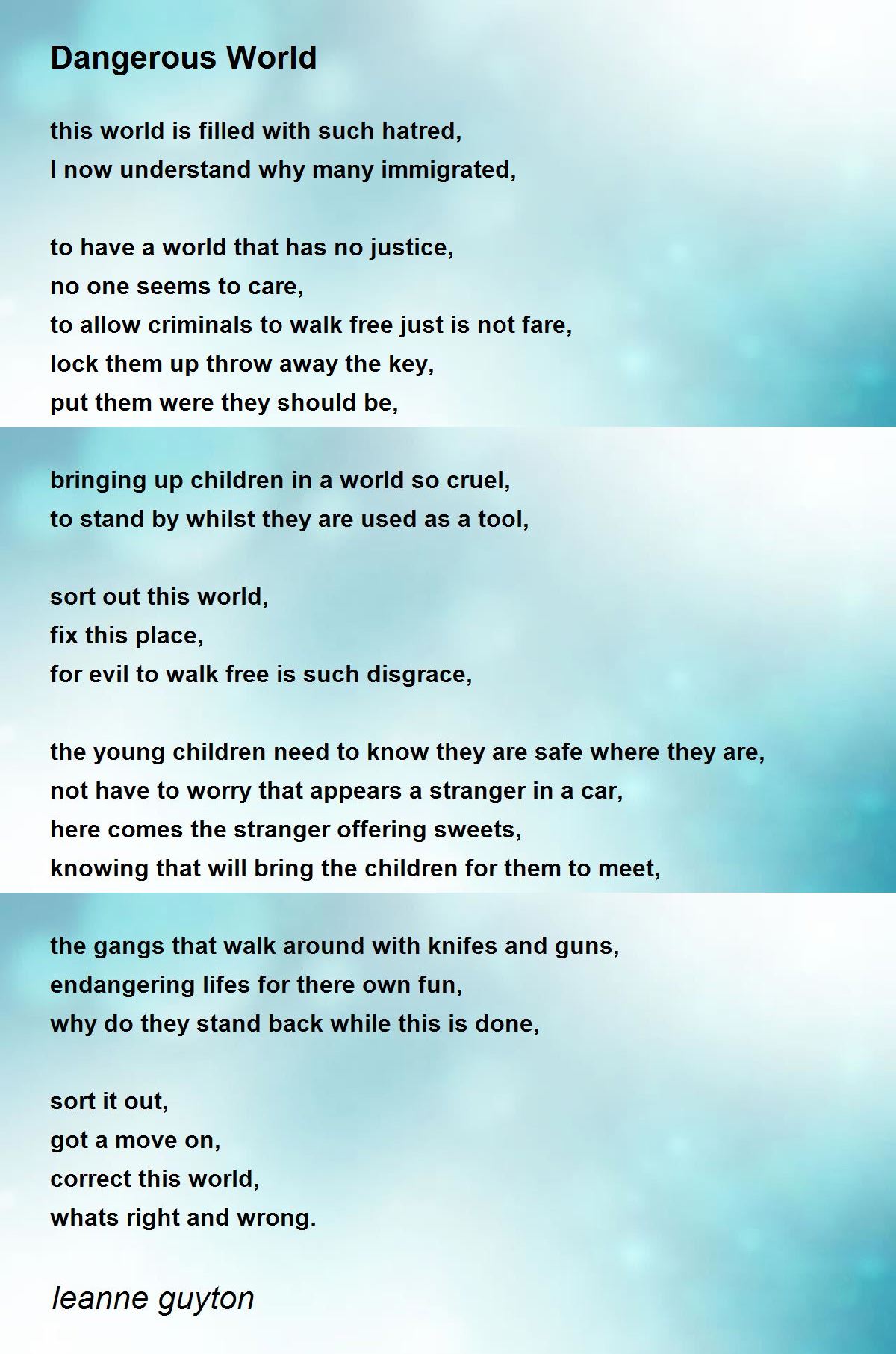 Dangerous Poem Quotes