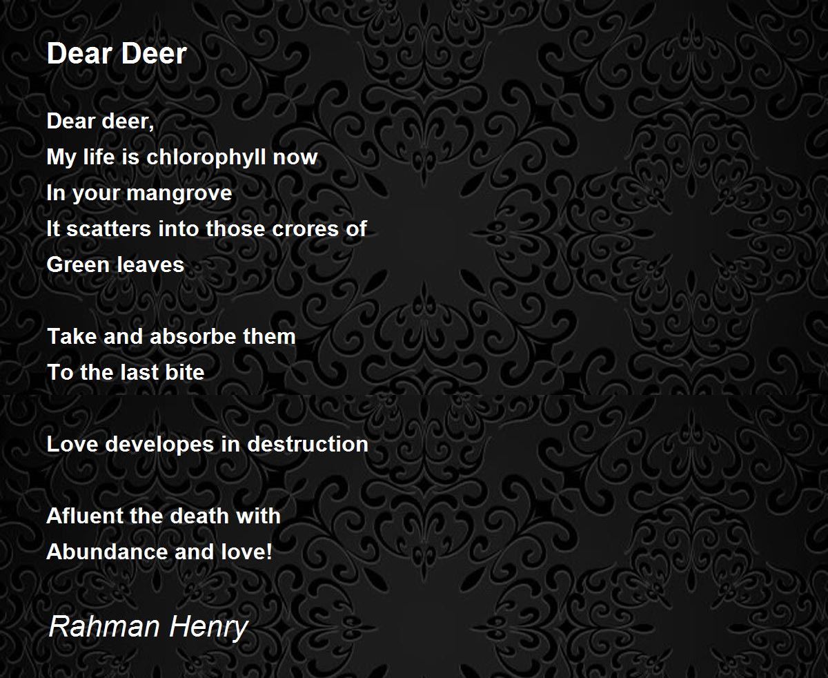 Deer Poems Quotes