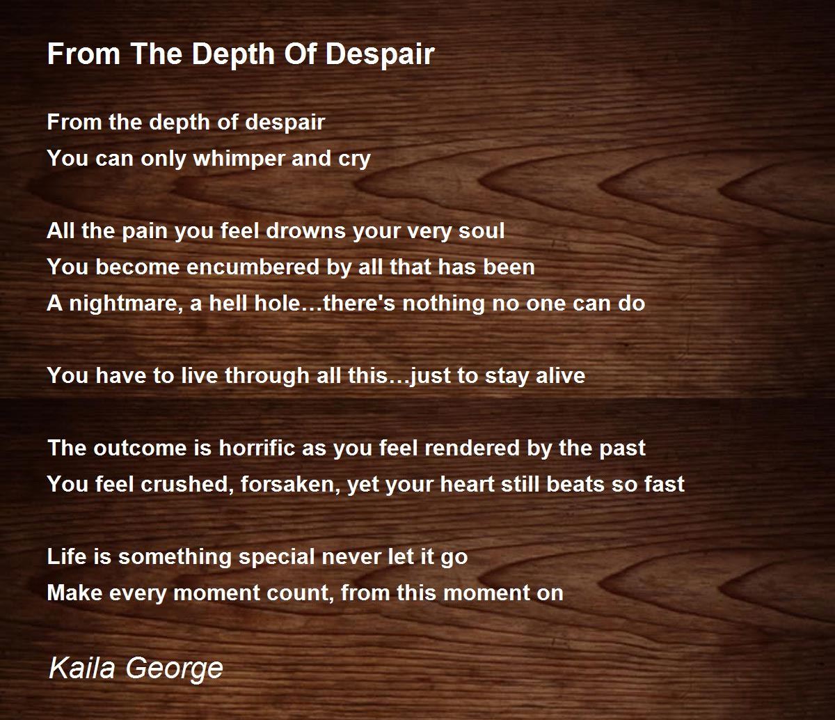 Depth Of Despair Quotes