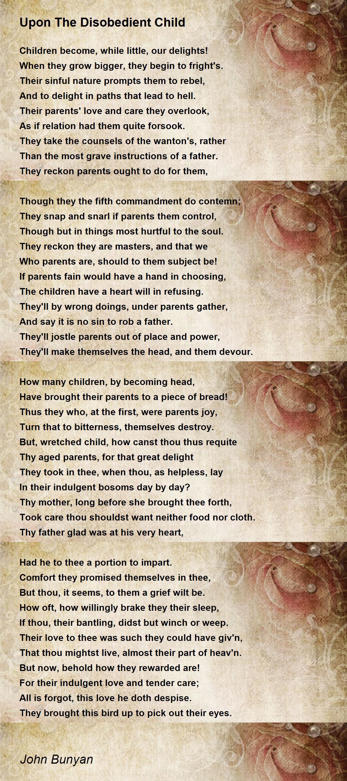 Disobedient Child Quotes