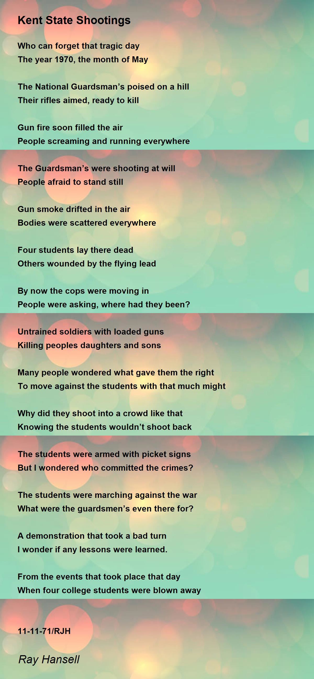 Kent State Massacre Quotes