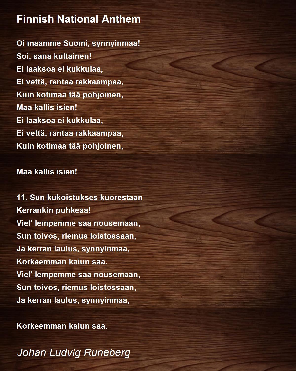 Die Finnische Nationalhymne – Länder-Reihe 7: Finnland – VOCOW
