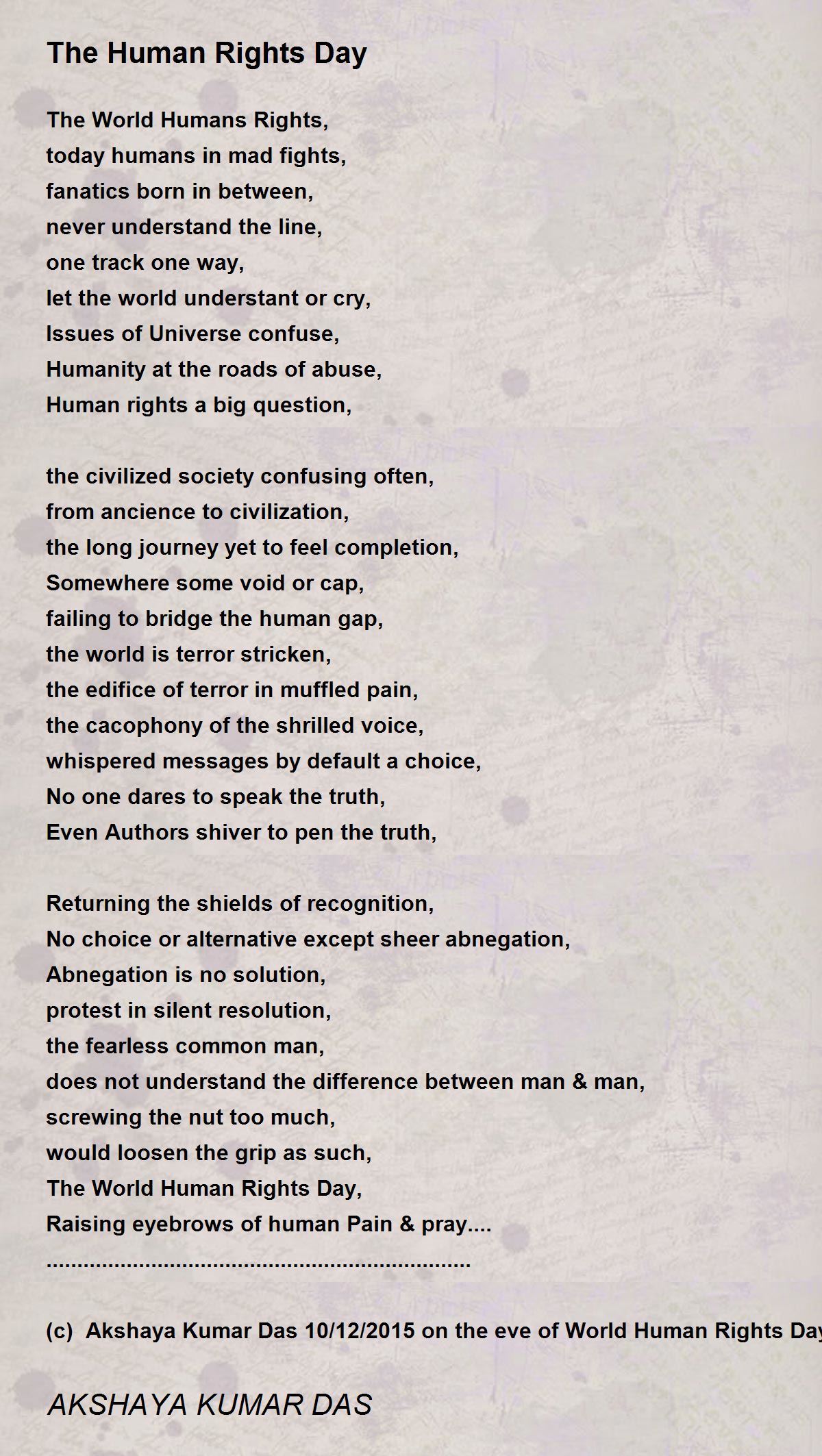 Civil Rights Poems That Rhyme