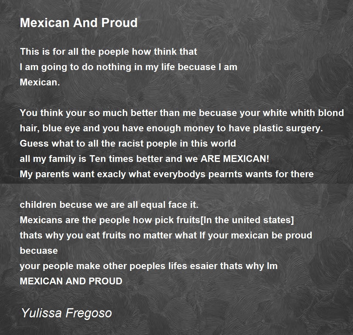 Mexico Flag Poetry