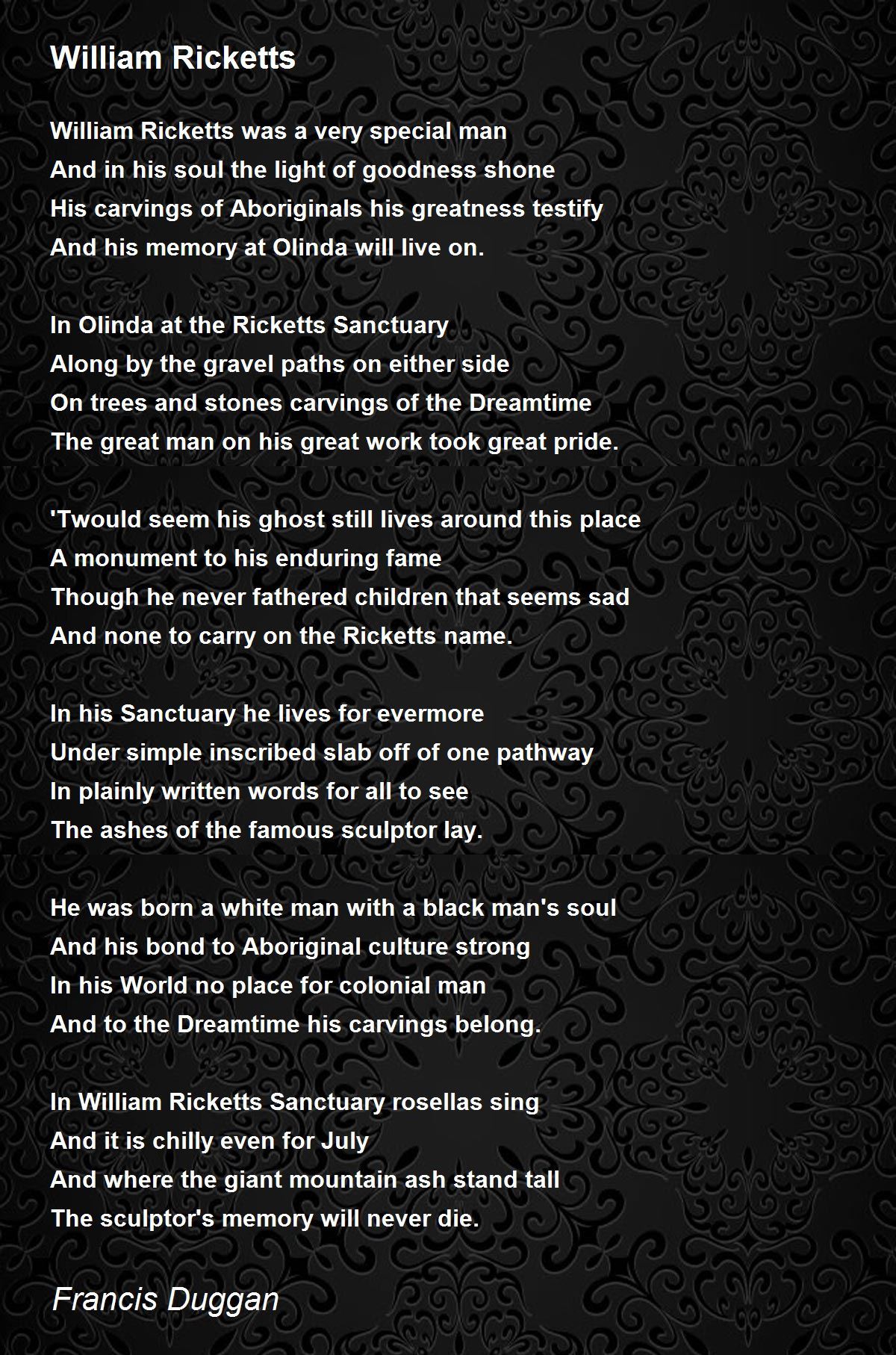 William Ricketts Quotes