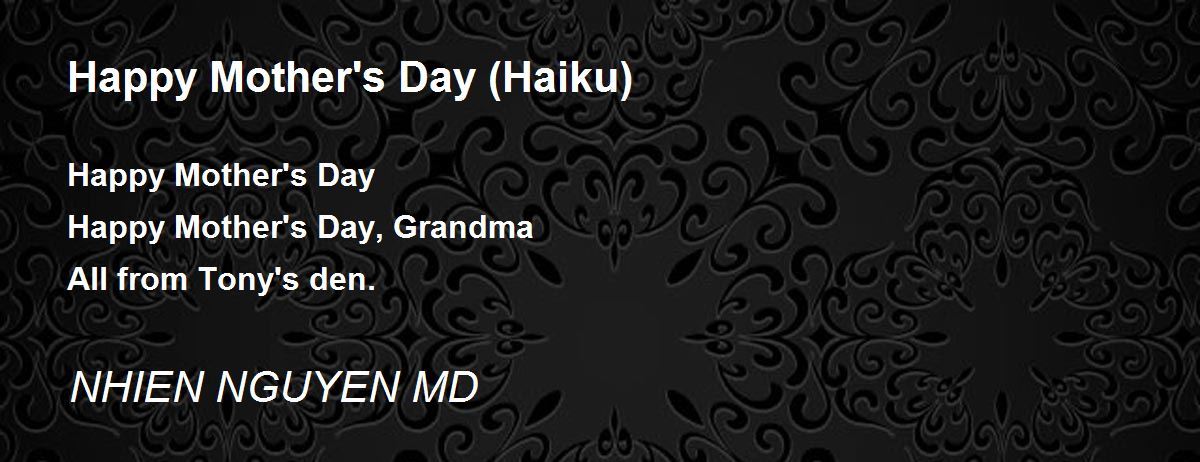 Mom Haiku Poems