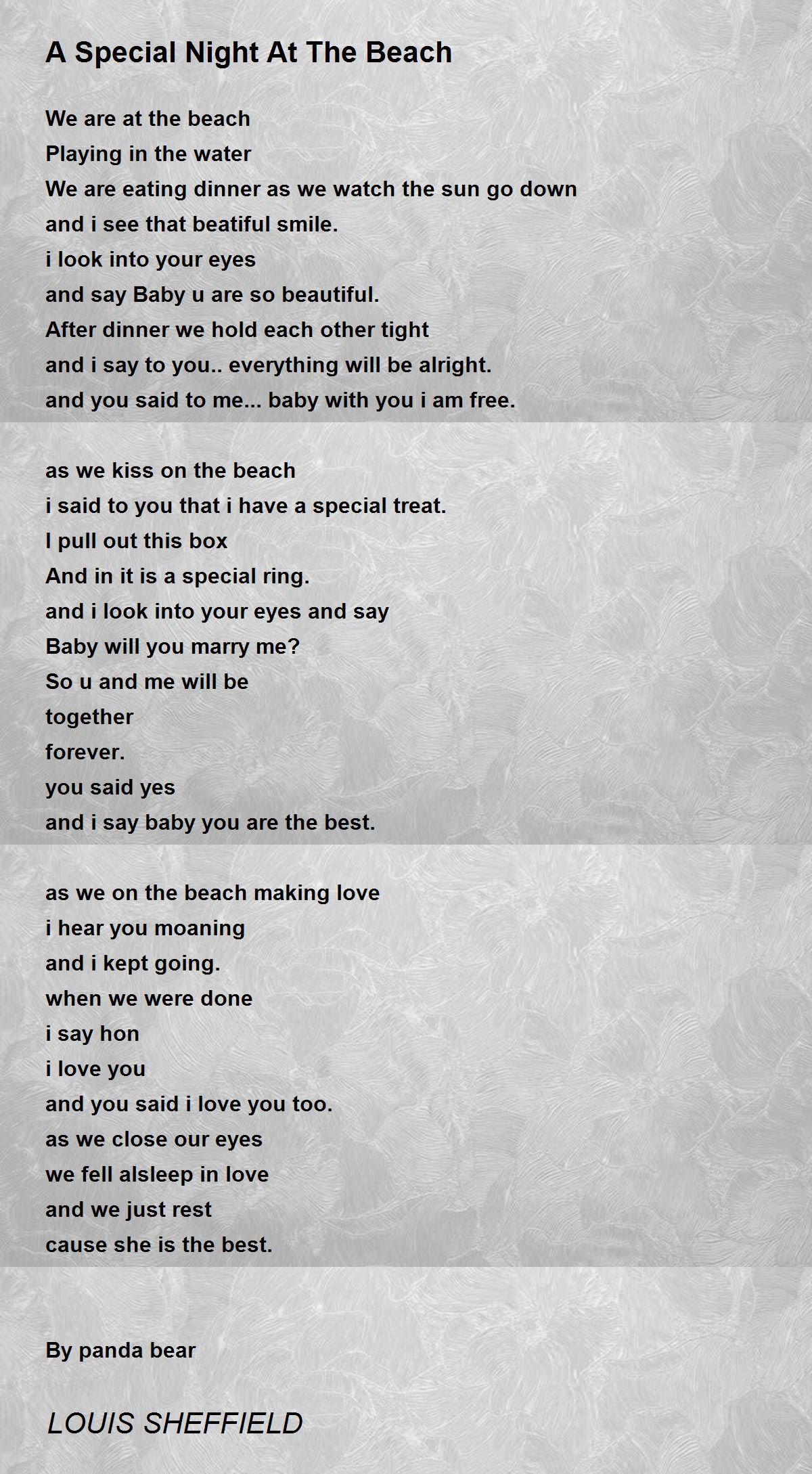 A Special Night At The Beach by LOUIS SHEFFIELD - A Special Night At ...