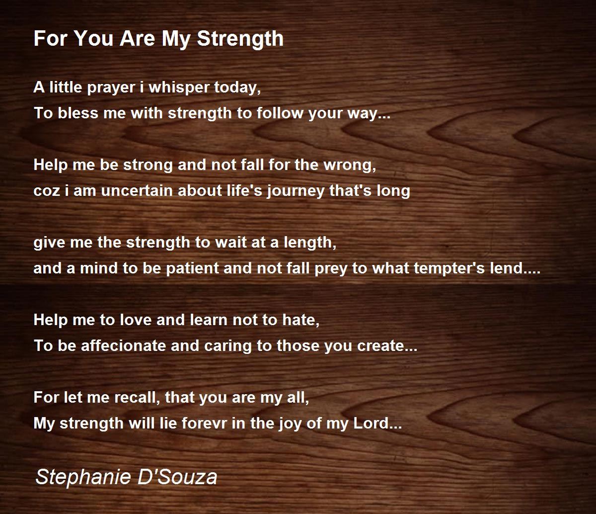 My Mother My Strength Poem at Freda Williams blog