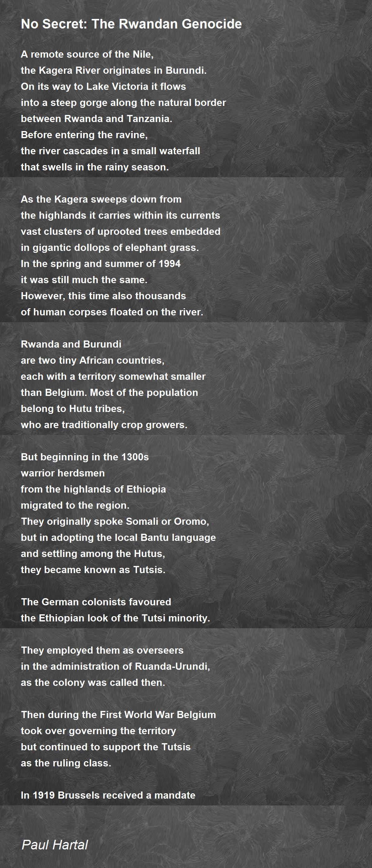 Rwanda Genocide Quotes