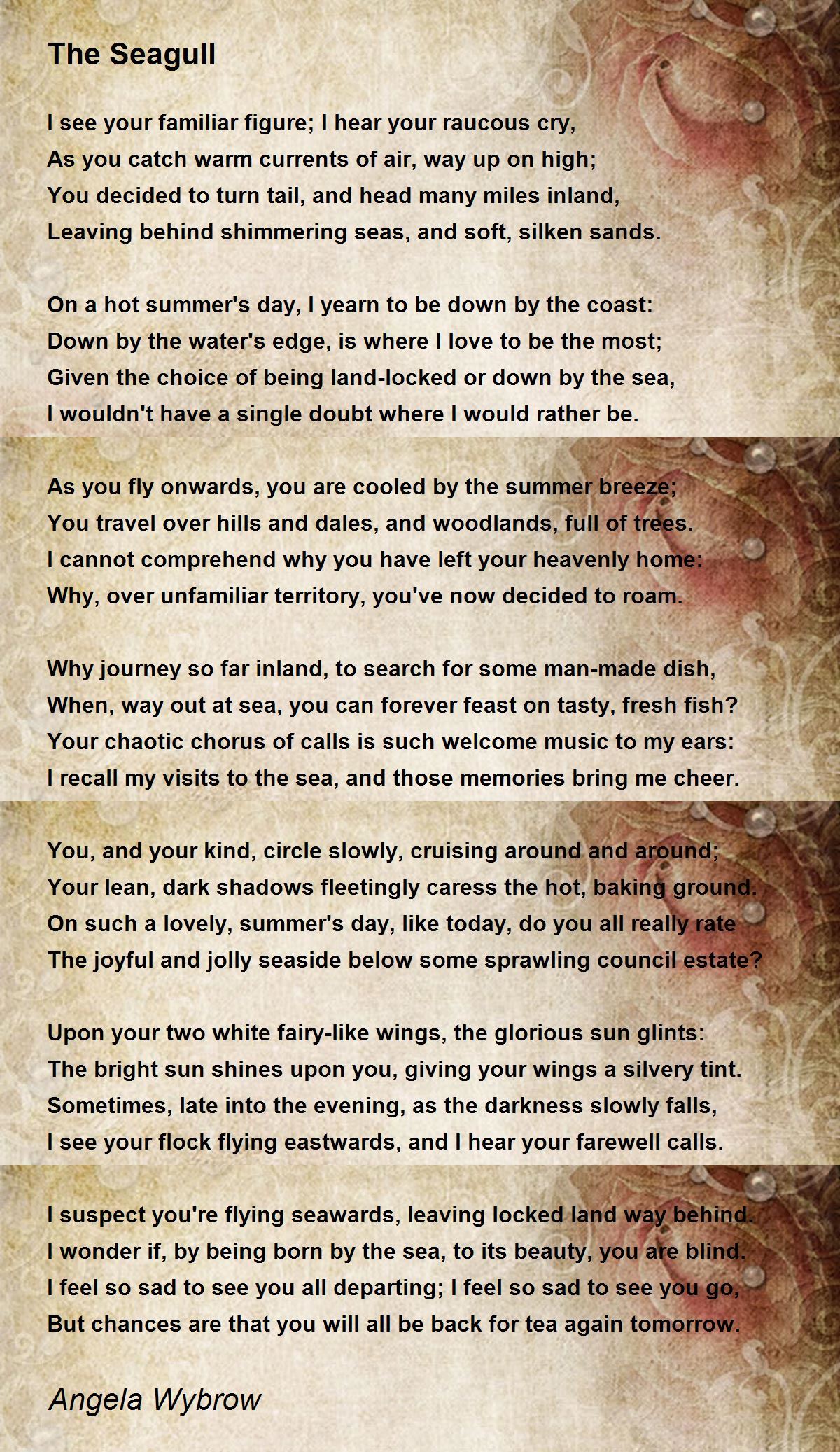 The Seagull - The Seagull Poem by Angela Wybrow