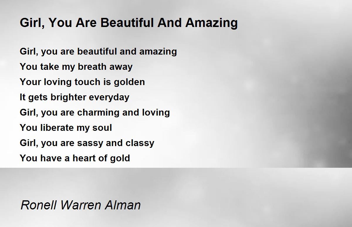 You Are Amazing And Beautiful Poem 42 Best Beautiful Things Images On