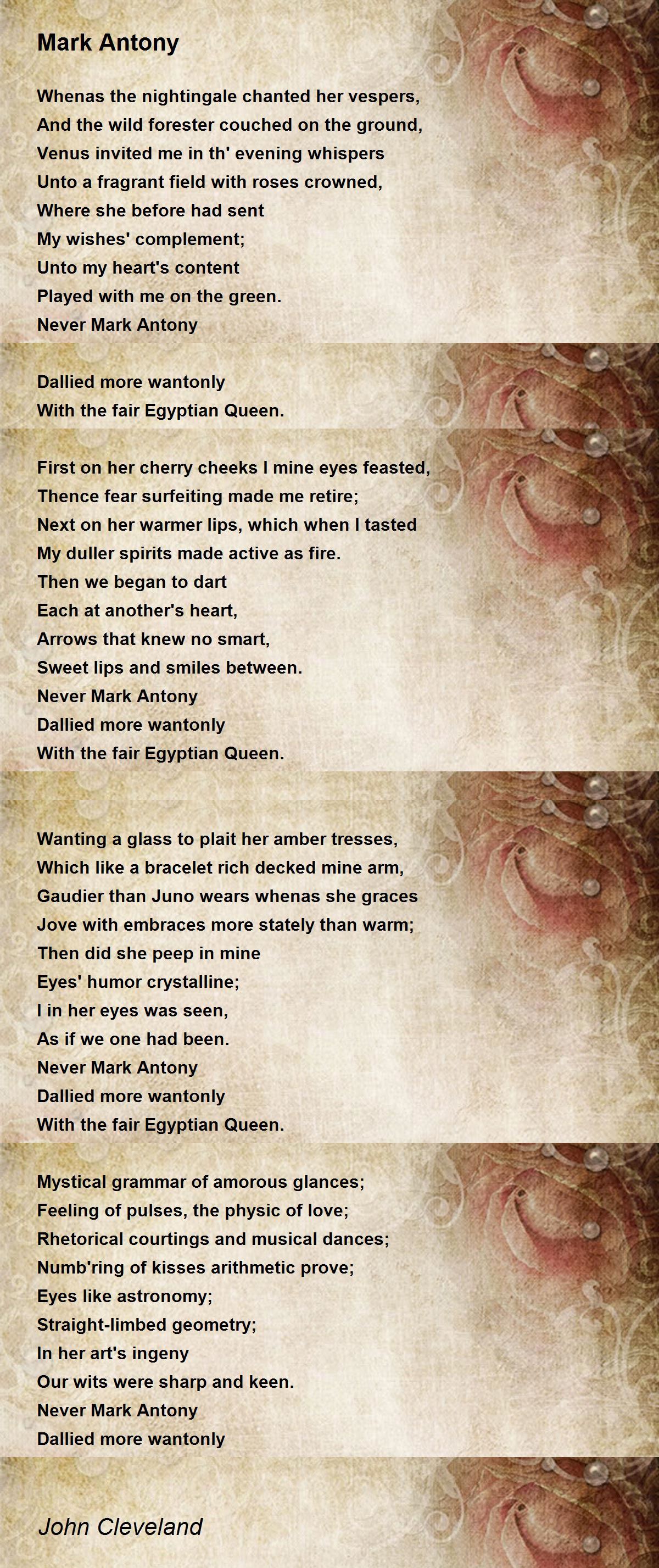 Mark Antony Love Quotes