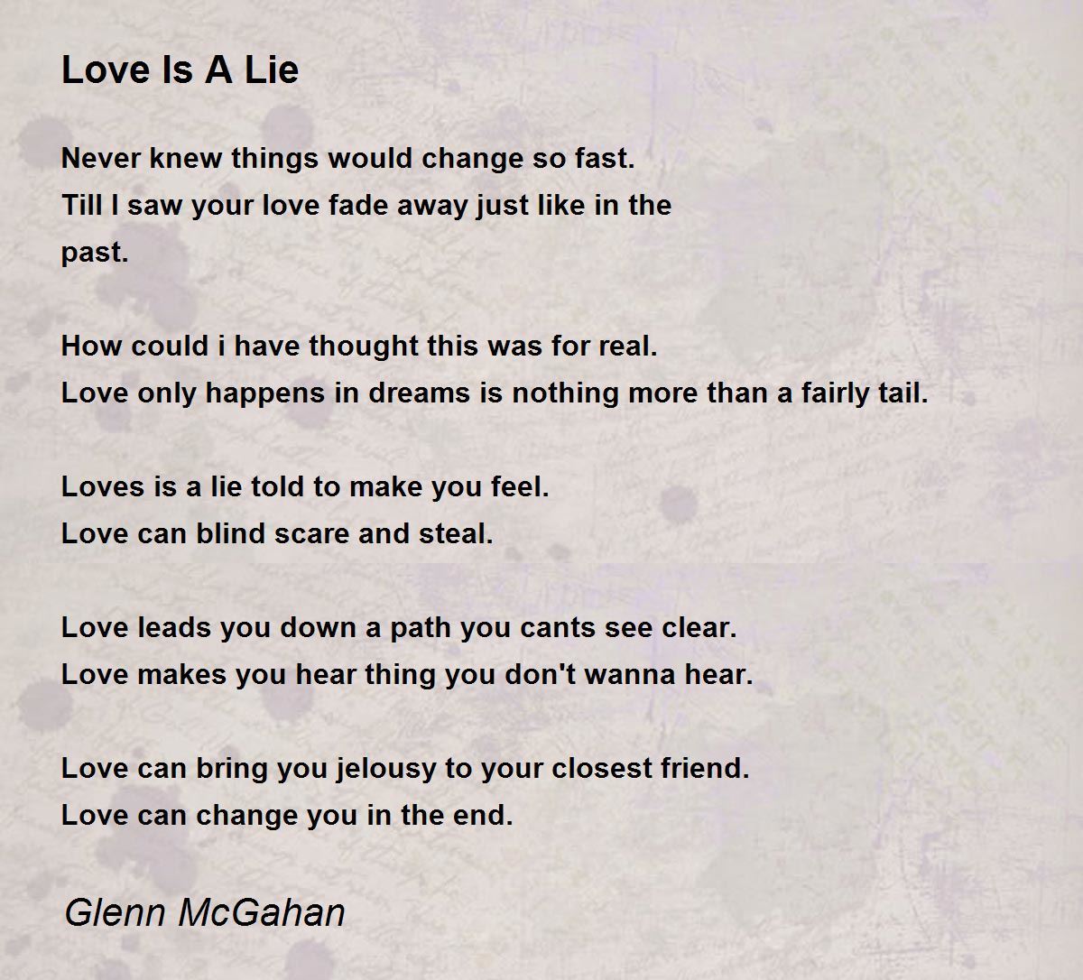 Why i think love is a lie - parpowen