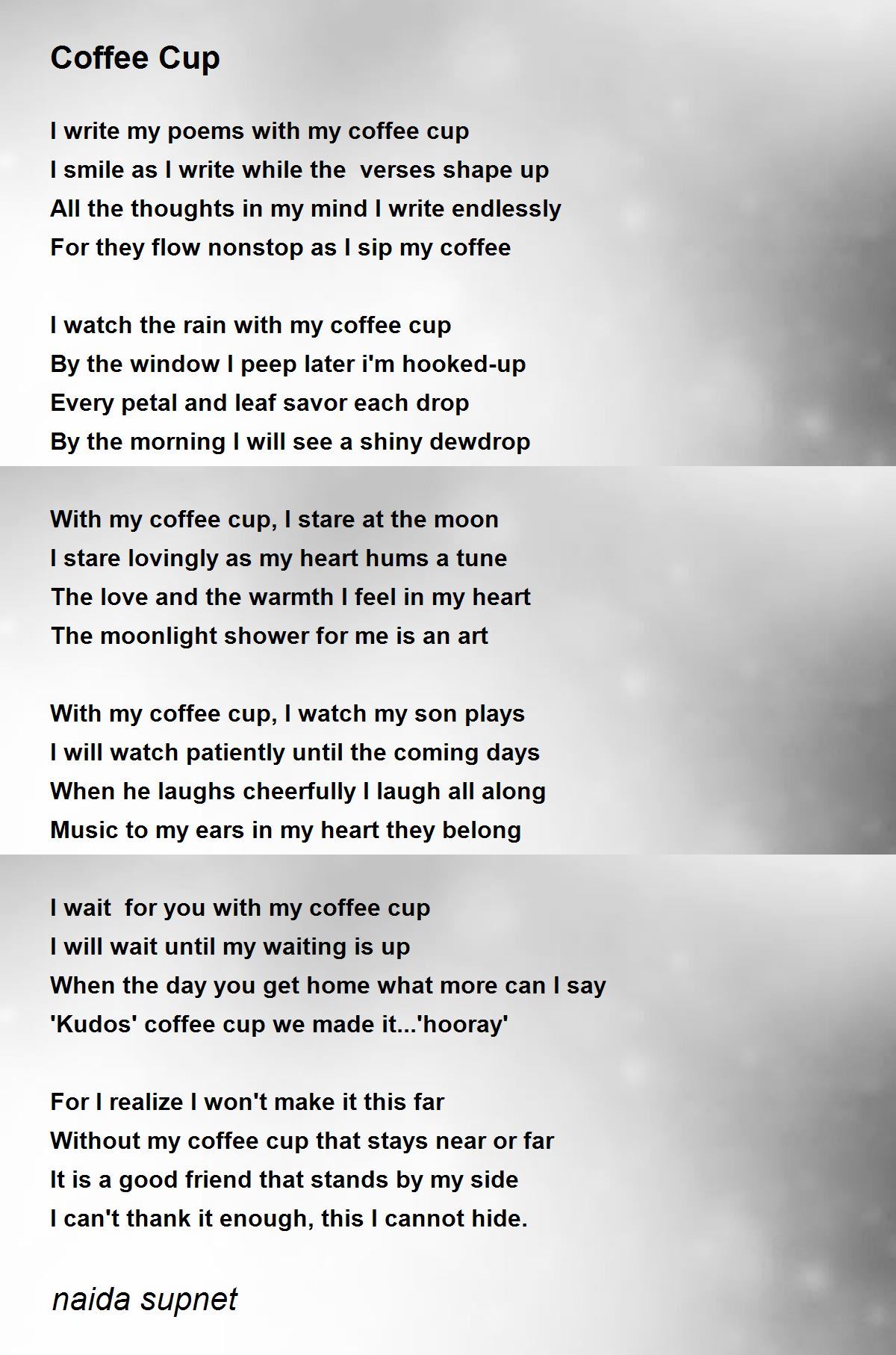 Concrete Poem Coffee at Sarah Lee blog