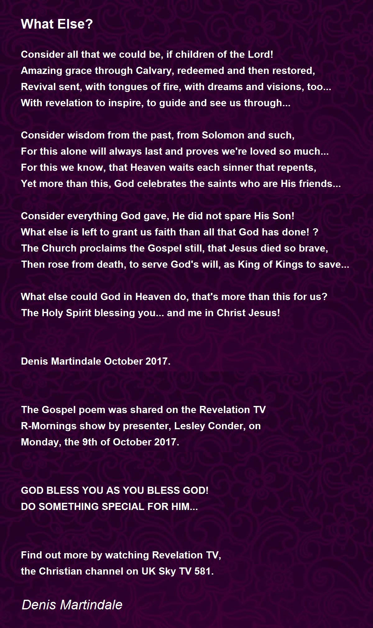 Poem Someone Else