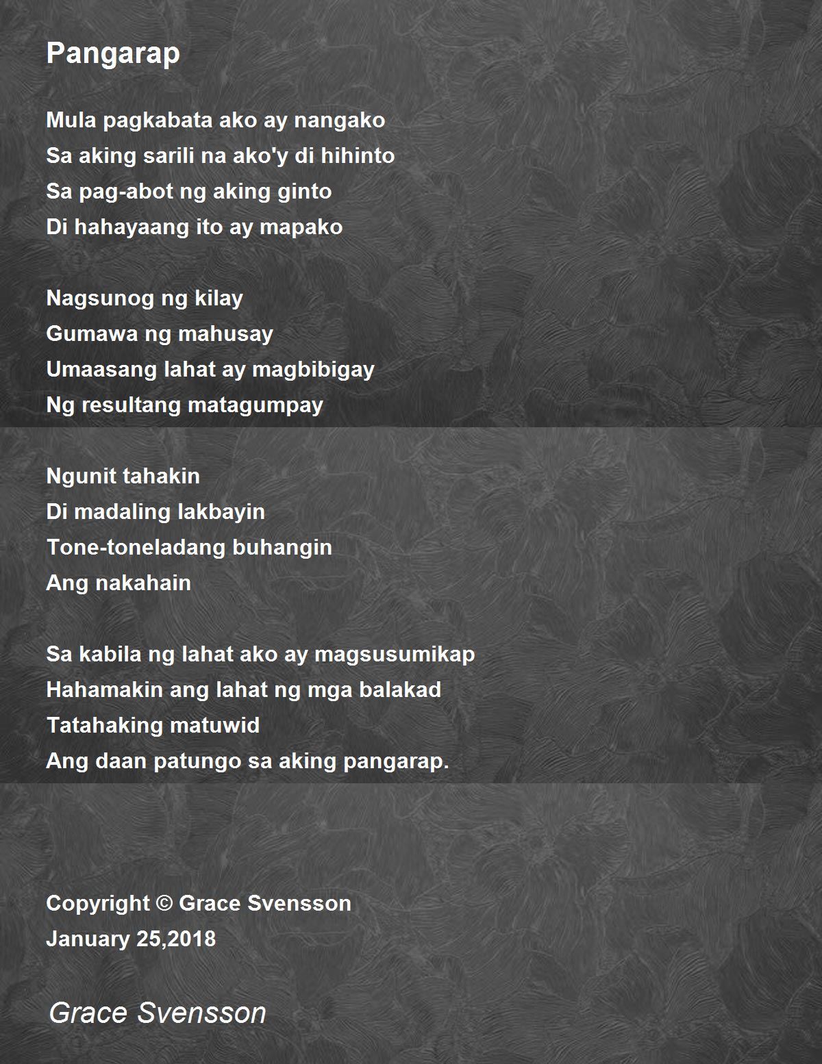 Mensahe Ng Nakaraan Spoken Poetry Tagalog
