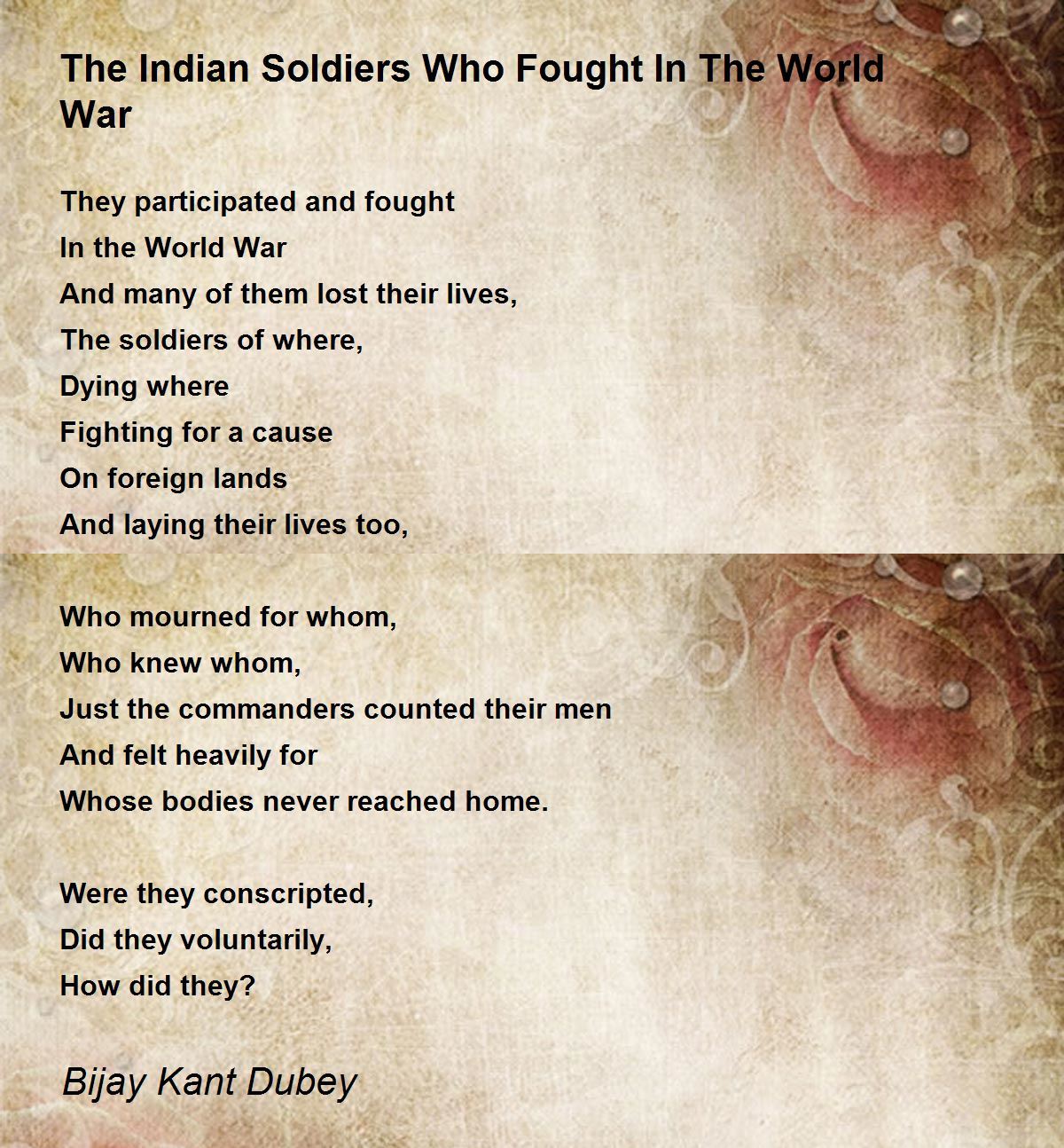 The Indian Soldiers Who Fought In The World War - The Indian Soldiers ...