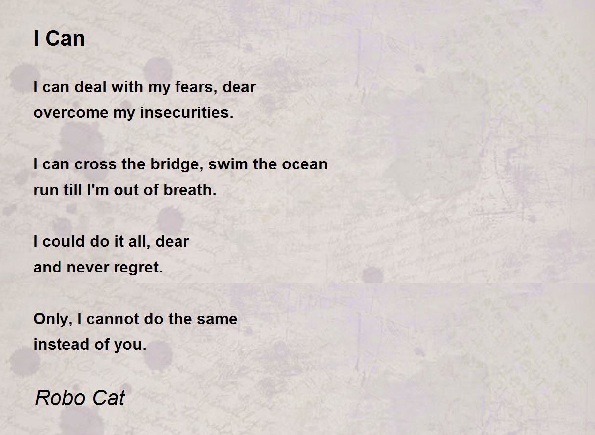 I Can by Robo Cat - I Can Poem