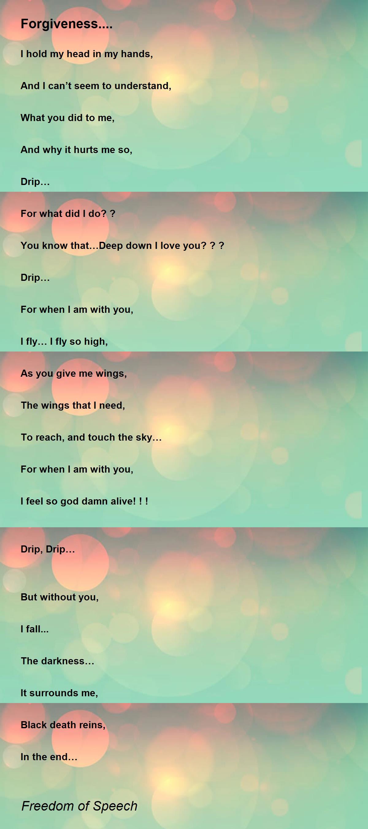Forgiveness Speech Quotes