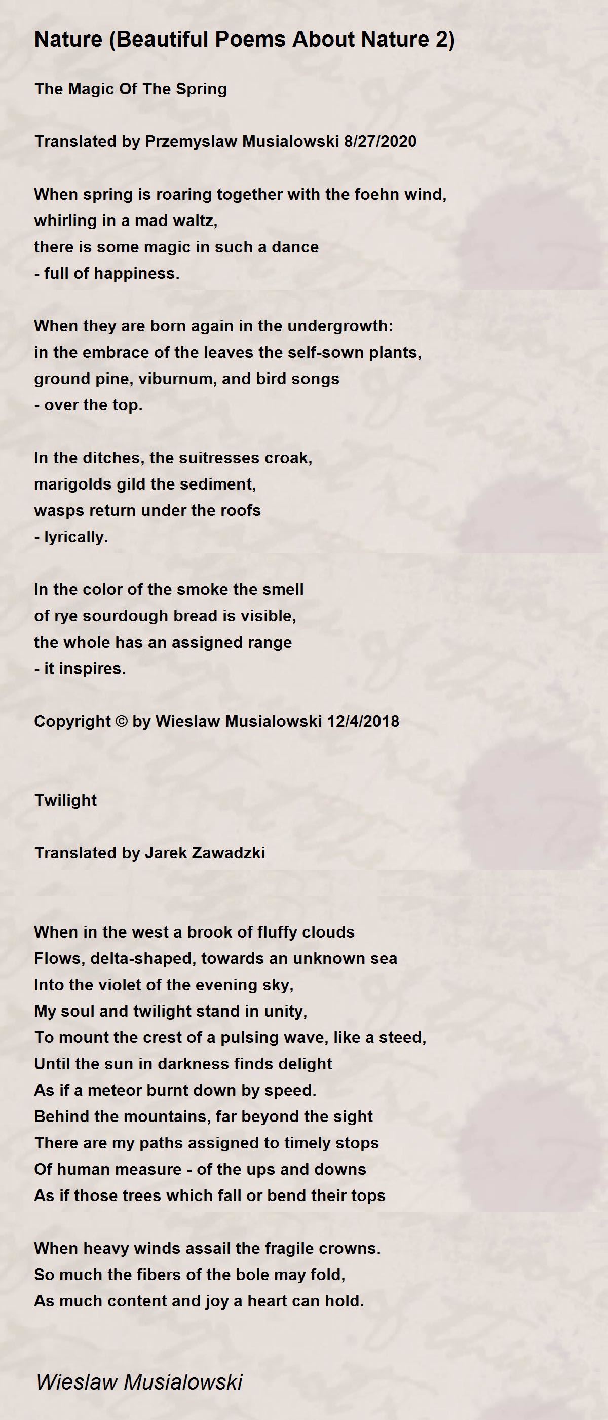 Nature (Beautiful Poems About Nature 2) - Nature (Beautiful Poems About ...