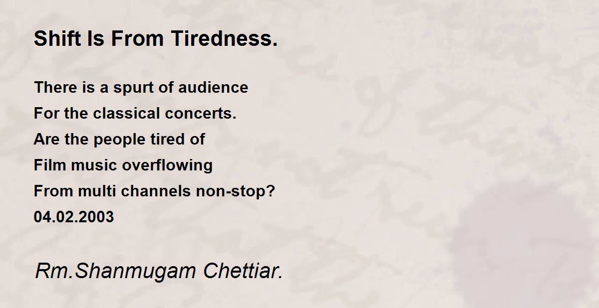 What Does Shifts Mean In Poems at Gemma Adcock blog