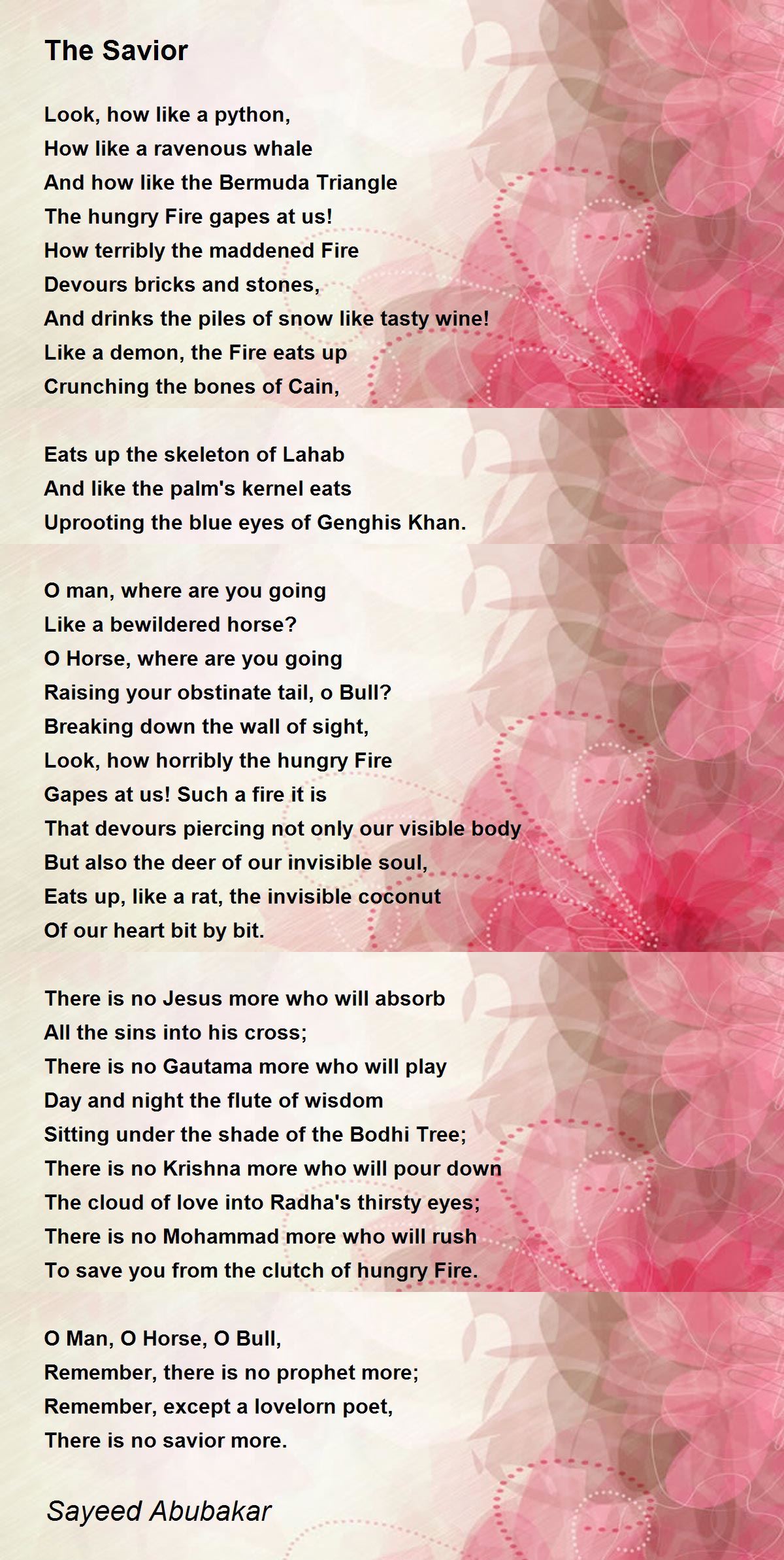 The Savior - The Savior Poem by Sayeed Abubakar