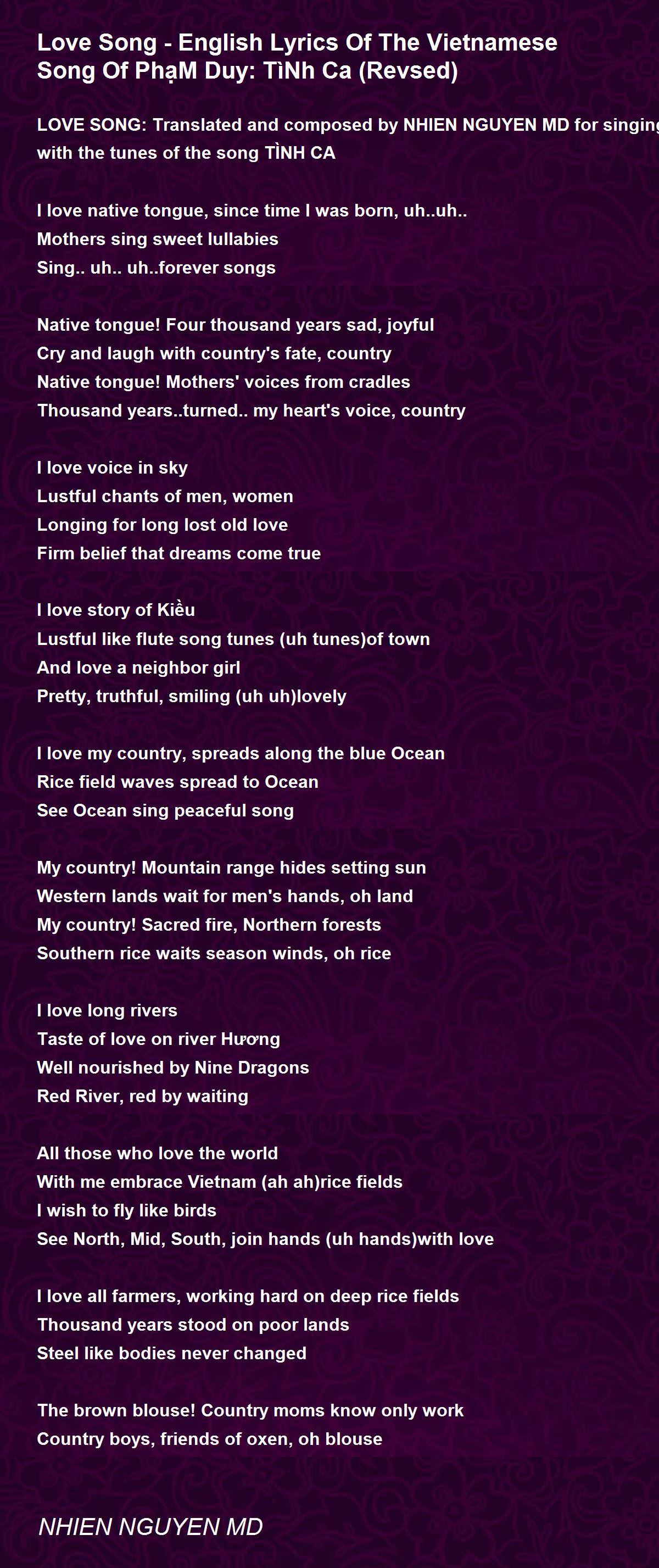 Vietnamese Love Quotes With English Translation