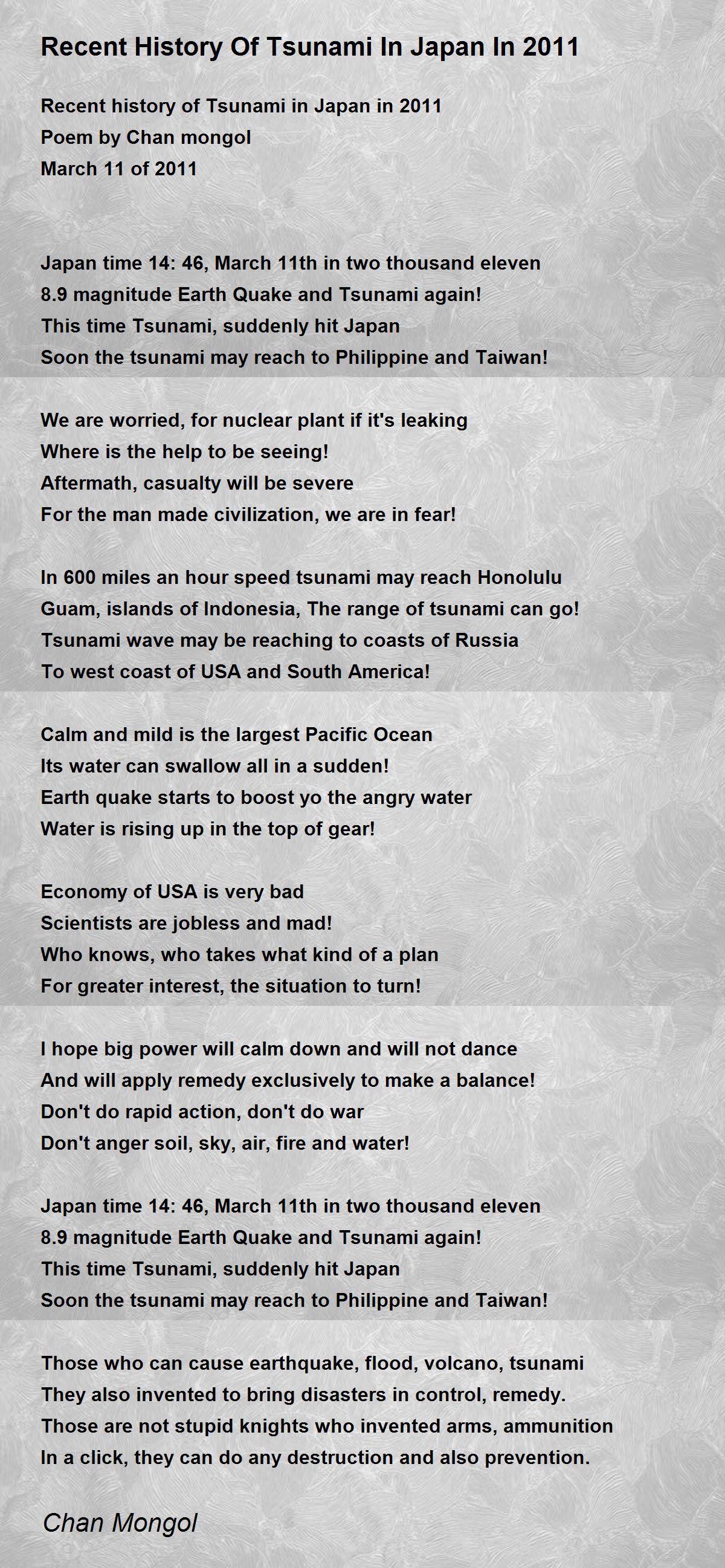 Japanese Tsunami Quotes