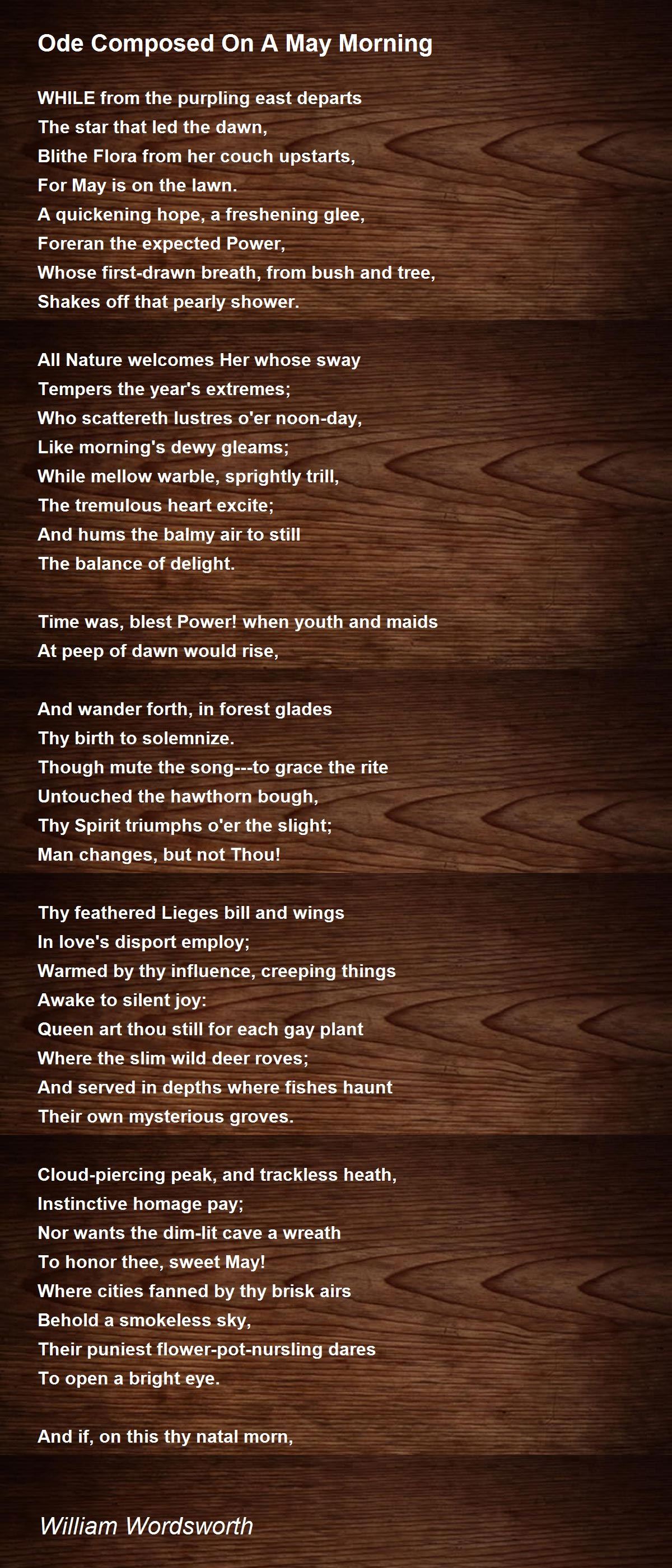 William Wordsworth Death Quotes