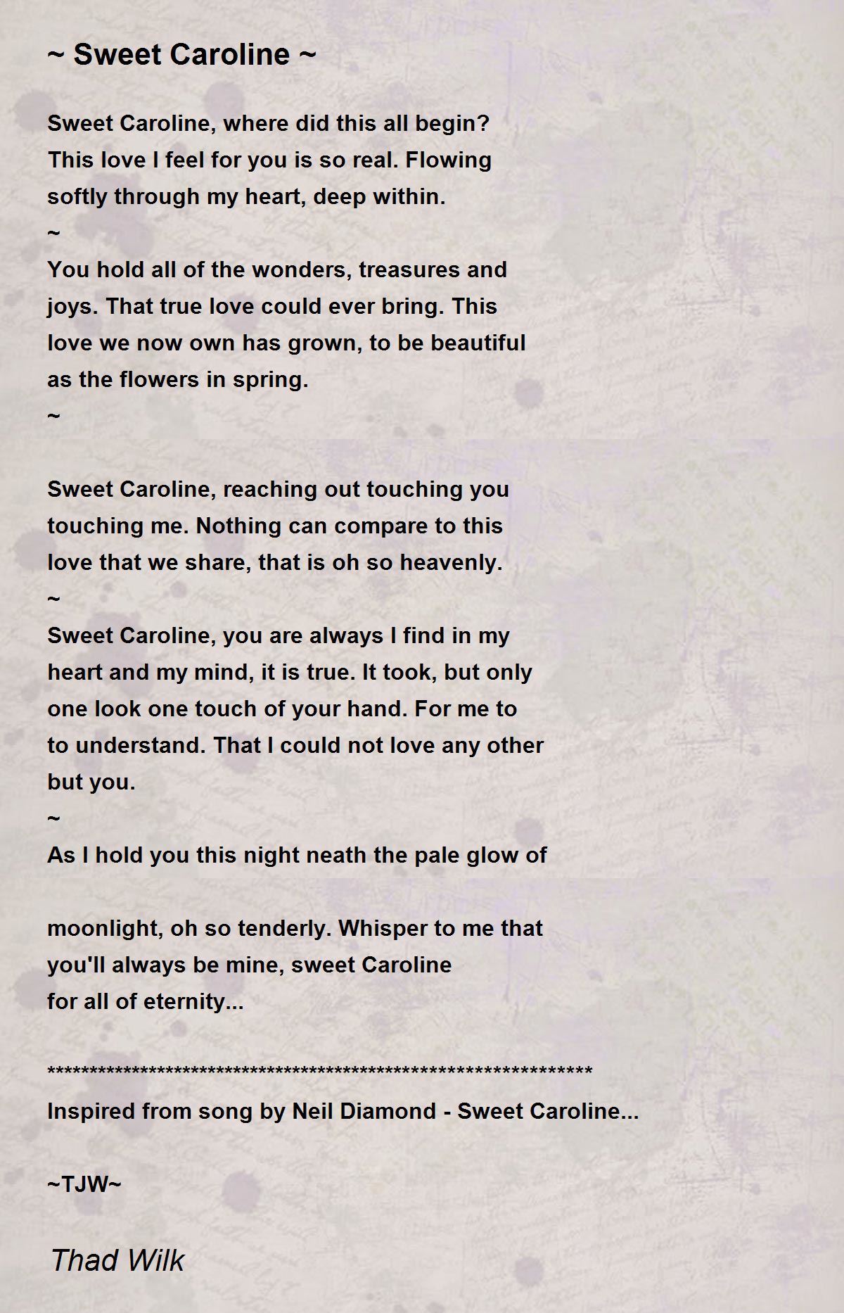 Sweet Caroline Quotes