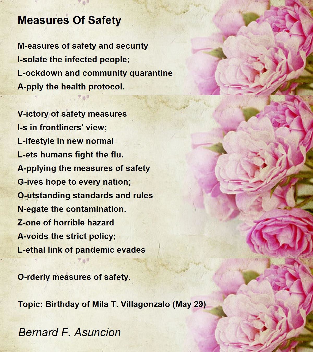 Lab Safety Poem at Hayley Pell blog