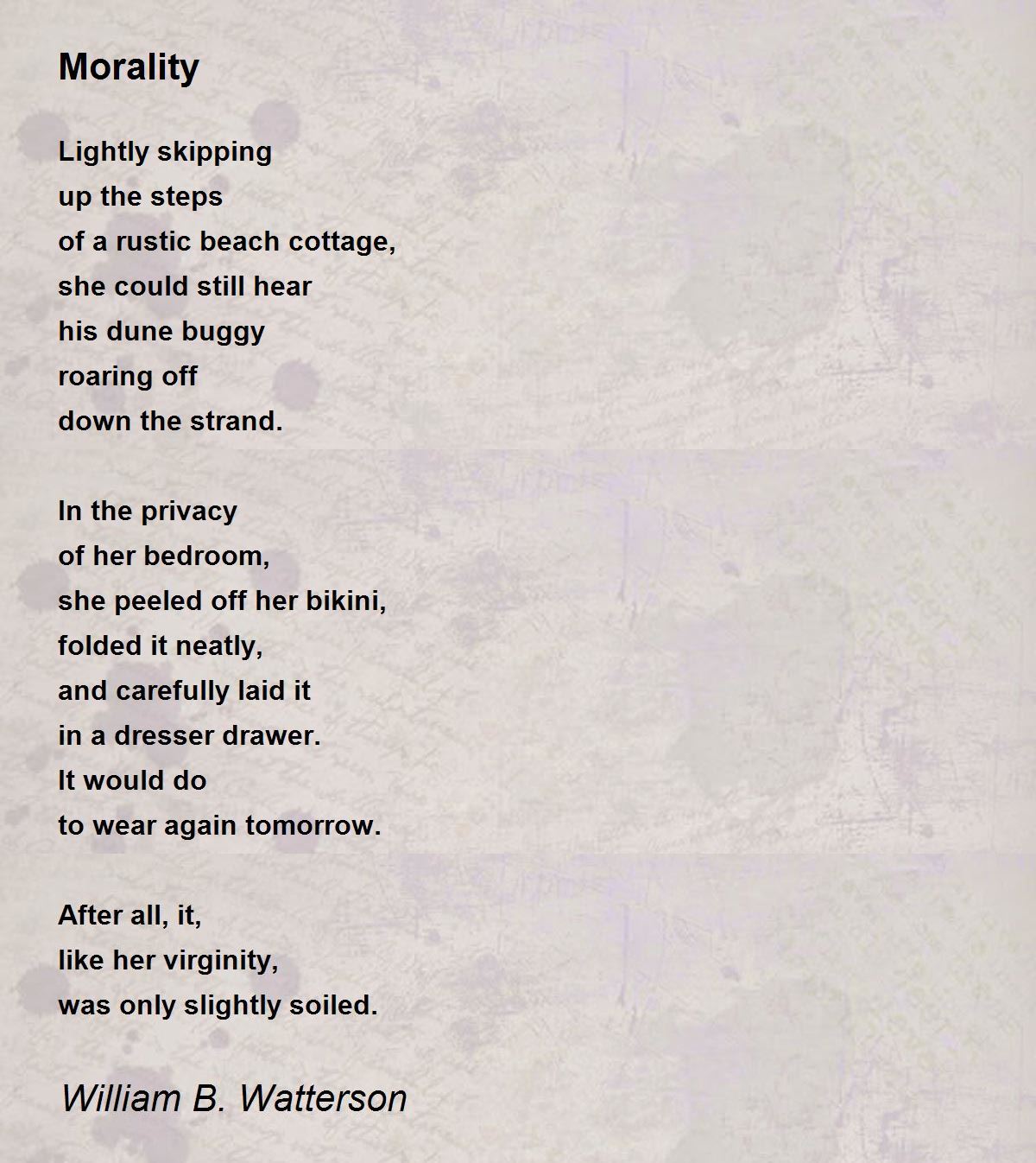 Poems About Ethics Morals