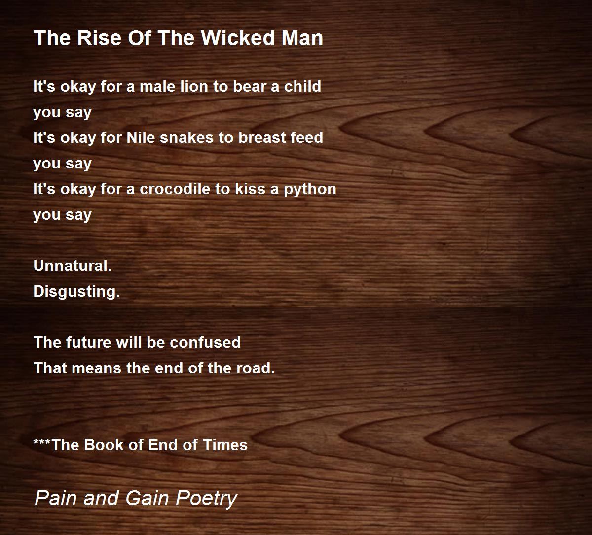 The Rise Of The Wicked Man The Rise Of The Wicked Man Poem By Young the-rise-of-the-wicked-man-the-rise-of-the-wicked-man-poem-by-young