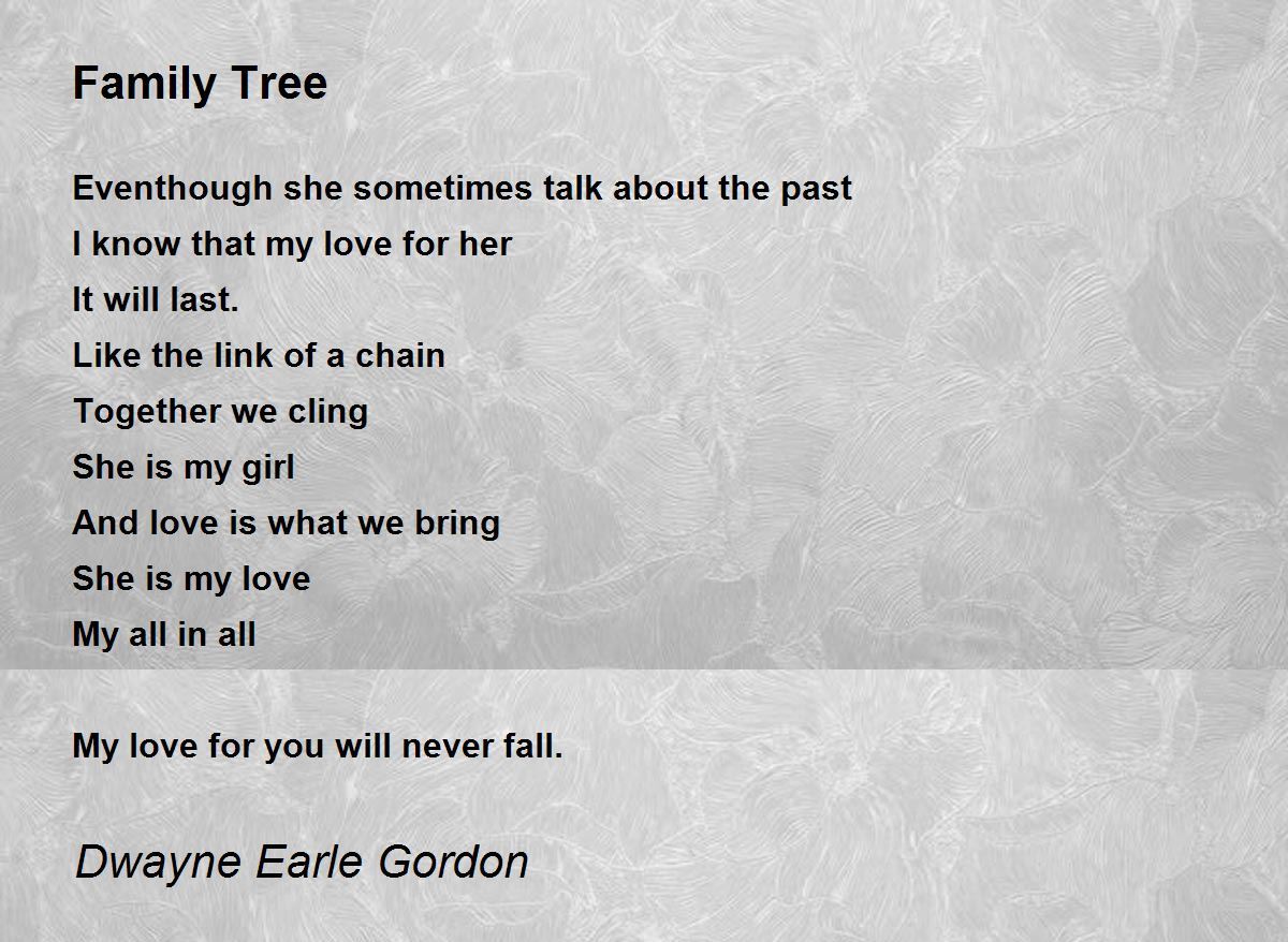 The Family Tree Poem By Patricia Grantham Poem Hunter