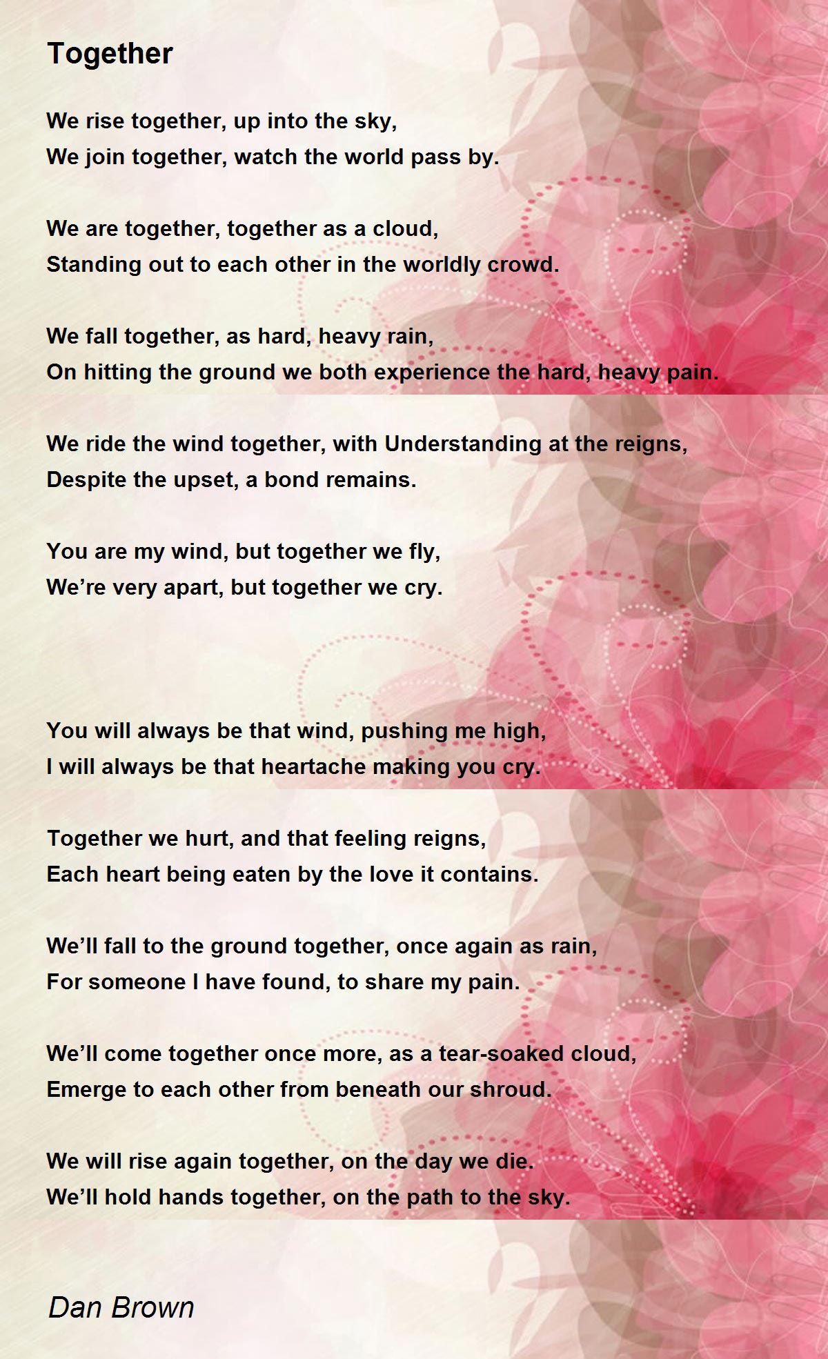 Together Poem by Dan Brown - Poem Hunter
