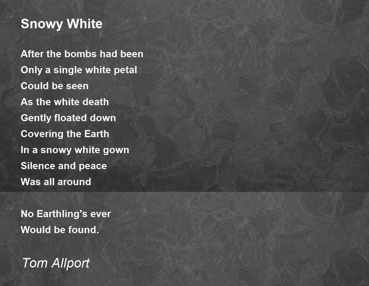 Winter White Wonderful Poem