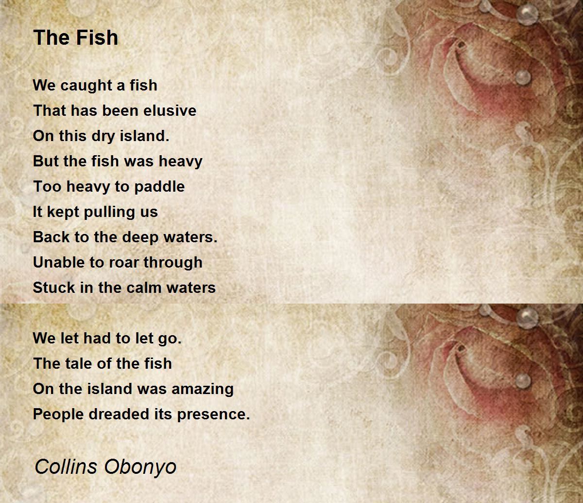 The Fish by Collins Obonyo - The Fish Poem