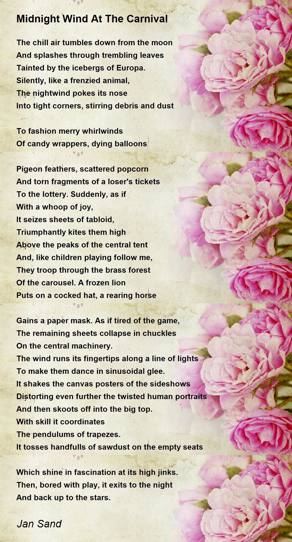 Midnight Wind At The Carnival - Midnight Wind At The Carnival Poem by ...