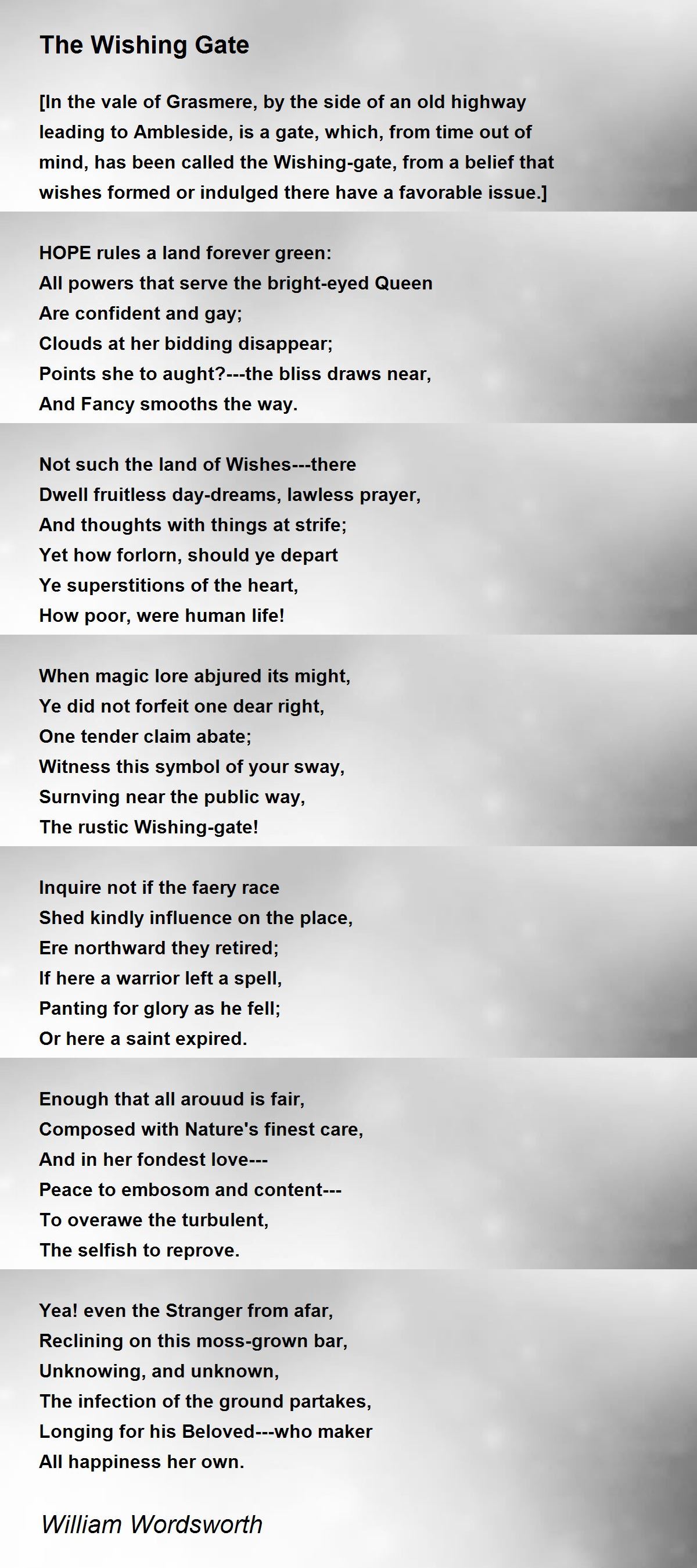 William Wordsworth Death Quotes