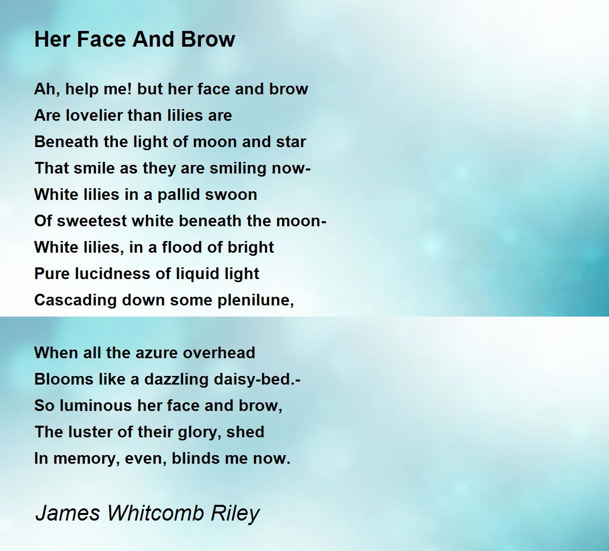 Her Beautiful Hands Poem By James Whitcomb Riley Poem Hunter New White