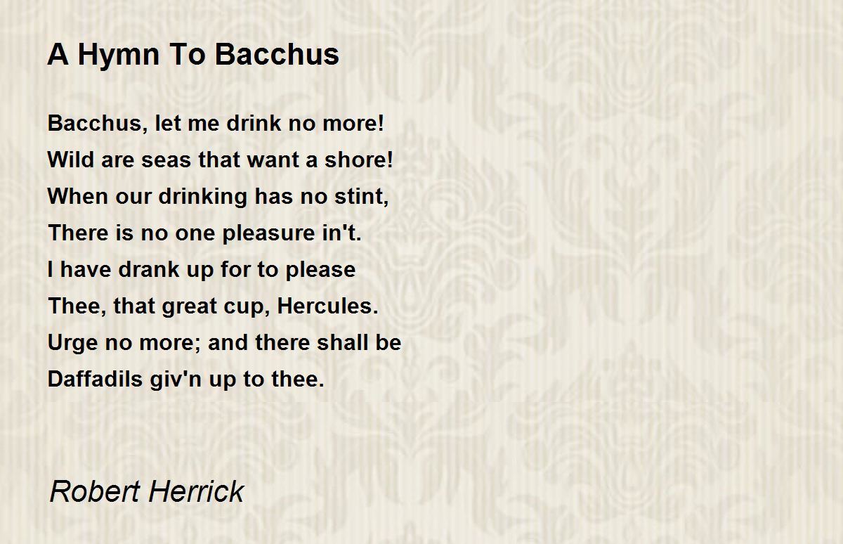 Bacchus Quotes