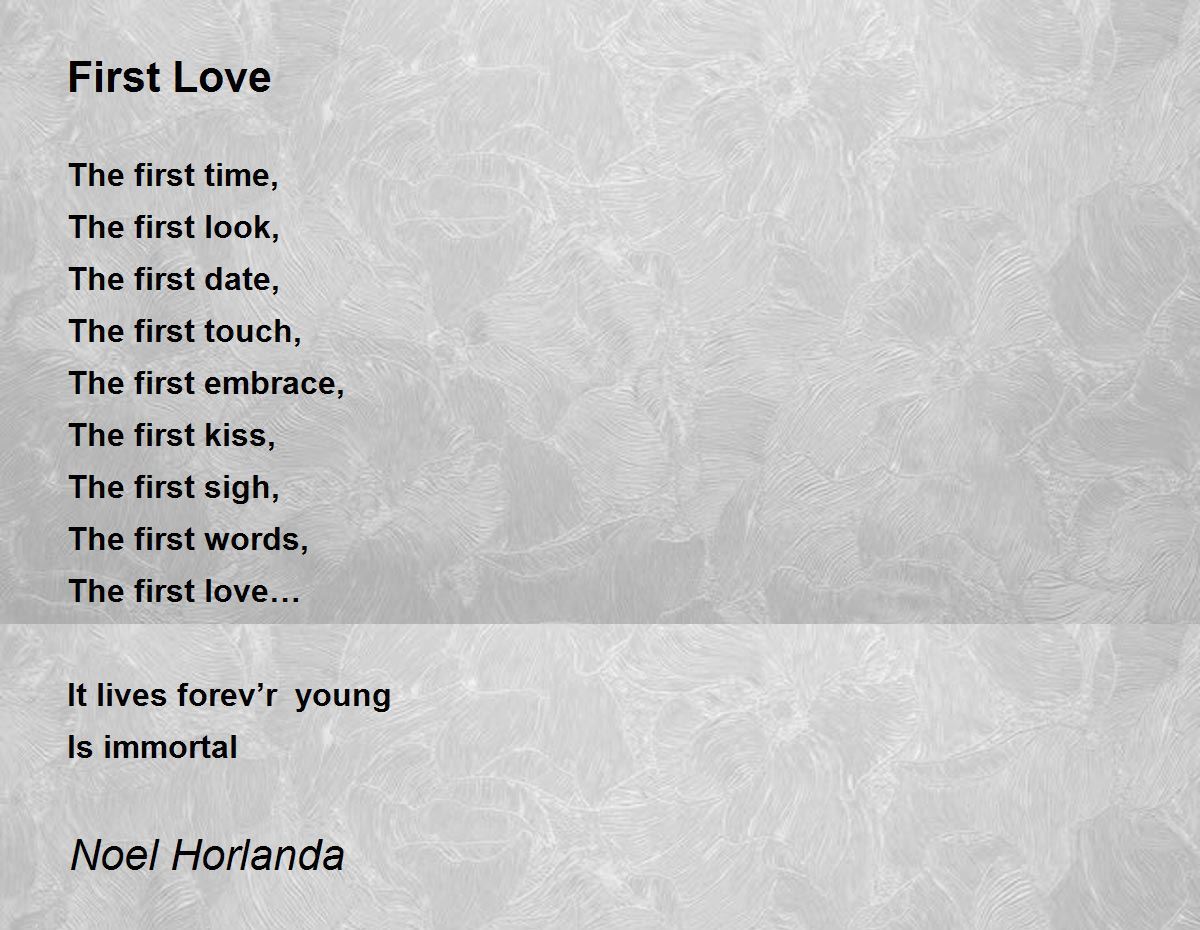 Poems About Love First
