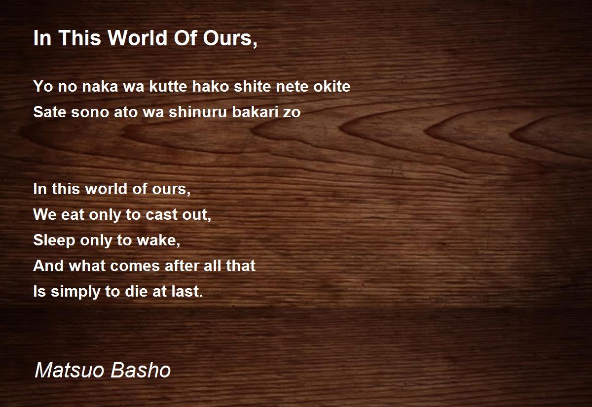 Matsuo Basho Quotes