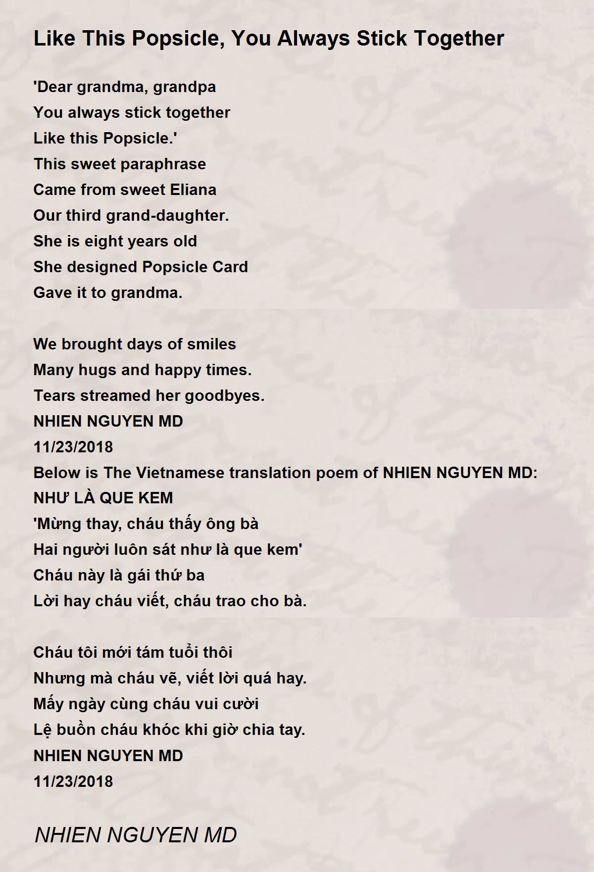 Popsicle Poem